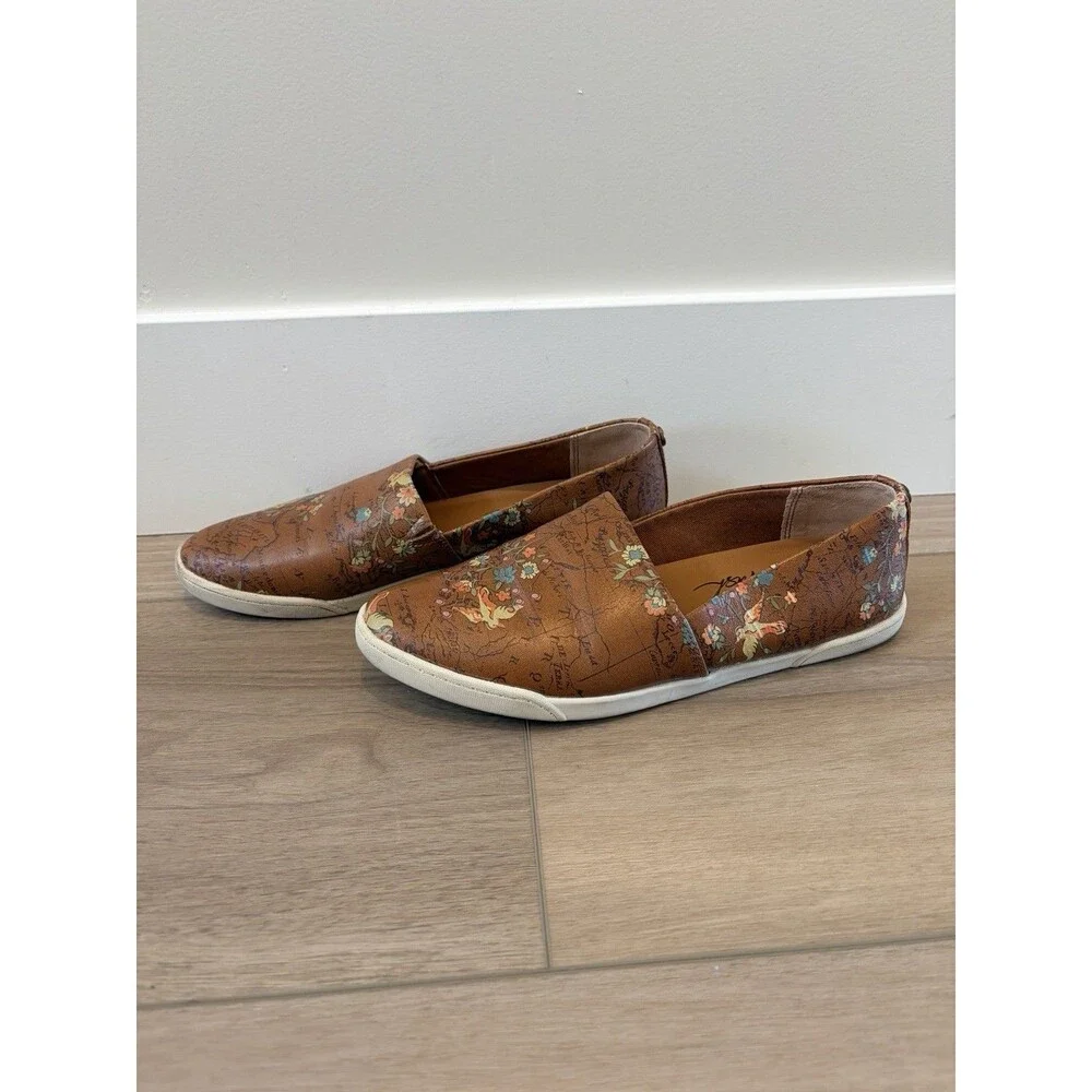 Patricia Nash | Shoes | Patricia Nash Lola Slipon Flat Shoes Floral Map ...